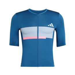 adidas Performance Funktionsshirt 'Tempo Neo Heritage' Herren Gr&ouml;&szlig;e M blau / rosa / wei&szlig;