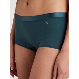 Calida Damen Calida Panty &raquo;Cate&laquo; gl&auml;nzendes Satin-Detail, elastischer Single Jersey, regular-cut, weich blau XS (36/38)