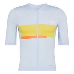 adidas Performance Funktionsshirt 'Tempo Neo Heritage' Herren Gr&ouml;&szlig;e M hellblau / gelb / orange / wei&szlig;