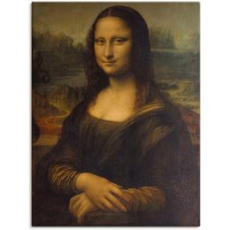 Artland &raquo;Mona Lisa. Um 1503&laquo; Portr&auml;ts 1 Stk. tlg. als Leinwandbild, Poster in verschied. Gr&ouml;&szlig;en braun Leinwand