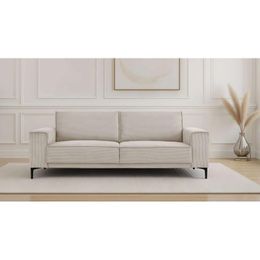 OTTO home 3-Sitzer &raquo;OLAND, B: 224 cm - Skandi-Design&laquo; Struktur, Flachgewebe, Luxus-Microfaser, Boucle 92%PES 8%NY
