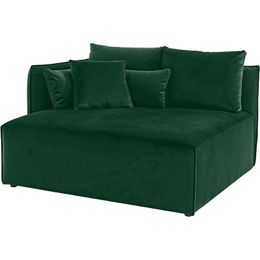 OTTO home Ottomane &raquo;N&ouml;re&laquo; kurzes Lounge-Modul - zum Zusammenstellen, Breite 138 cm, Tiefe 128 cm gr&uuml;n 100% Polyester