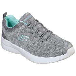 Skechers Damen Slip-On Sneaker &raquo;DYNAMIGHT 2.0-IN A FLASH&laquo; Slipper, Freizeitschuh, Komfortschuh f&uuml;r Maschinenw&auml;sche geeignet grau 35