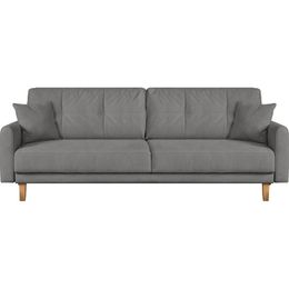 Home Affaire 3-Sitzer &raquo;TRIPLO optionale Schlafsofa mit Bettkasten, Ma&szlig;e B/T/H: 215/100/89 cm&laquo; Wahlweise Bettfunktion - Liegefl&auml;che 145x191 cm, R&uuml;cken-