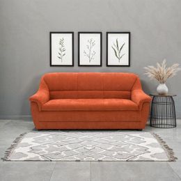 DOMO collection 3-Sitzer &raquo;Lale, zeitloses und komfortables Sofa, bequeme Armlehnen, Breite 185cm&laquo; 100% Polyester