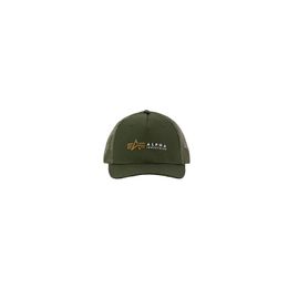 Alpha Industries Damen Trucker Cap &raquo;Alpha Label Trucker Cap&laquo; gr&uuml;n