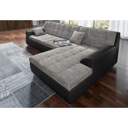 DOMO collection Ecksofa &raquo;Treviso viele Bez&uuml;ge, auch in Cord, L-Form, B/T/H: 267/80/83 cm&laquo; wahlw. mit Bettfunktion, inkl. Zierkissen, Unser 