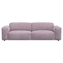 3-Sitzer FLEXLUX "Lucera Sofa, super bequem durch hochwertigen Sitzaufbau mit Kaltschaum", lila (soft lavender), B:252cm H:73cm T:102cm, 85% Polyester/15%Polyamide, Sofas, modern & anschmiegsam, Designsofa