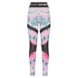 Plein Sport Sporthose Damen Gr&ouml;&szlig;e M t&uuml;rkis / rosa / schwarz