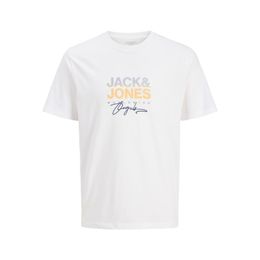 Jack & Jones Jack & Jones Damen Print-Shirt &raquo;JORCANGGU TEE SS CREW NECK FST&laquo; mit Logoprint wei&szlig; S