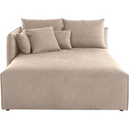 OTTO home Ottomane &raquo;N&ouml;re&laquo; Lounge-Modul - zum eigenen Zusammenstellen, Breite 138cm, Tiefe 168cm beige 100% Polyester