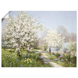 Artland Wandbild &raquo;Fr&uuml;hlingsbl&uuml;ten&laquo; Wiesen & B&auml;ume 1 Stk. tlg. als Leinwandbild, Poster in verschied. Gr&ouml;&szlig;en gr&uuml;n