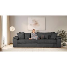 Home Affaire Big-Sofa &raquo;Soft&Cosy XXL, B: 303 cm - OTTO. Verl&auml;ssliche Qualit&auml;t.&laquo; Mega-Sofa, Cord oder Chenille-Struktur, mit Federkern & 4 Zierkissen 