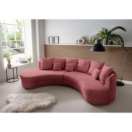 Home Affaire Ecksofa &raquo;Limoncello organische Formensprache, OTTOs Choice, L-Form&laquo; ergonomische Form rot 100% Polyester