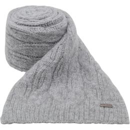 Chillouts Damen Chillouts Strickschal &raquo;Giralda Scarf&laquo; mit eleganter Struktur & angenehmer L&auml;nge grau