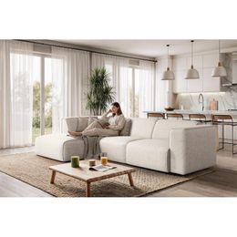 OTTO home Ecksofa &raquo;Merid L-Form, B: 295 cm - OTTO. Verl&auml;ssliche Qualit&auml;t.&laquo; jederzeit durch Module erweiterbar beige 100% Polyester