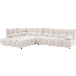 Home Affaire Ecksofa &raquo;Cozy Bubble, mit klappbarer Armlehne, Breite 324 cm&laquo; mit eleganter Steppung, Rundumbezug & weicher Polsterung 95% Polyester, 5% 