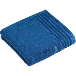 Vossen Handtuch &raquo;Vienna Style Supersoft&laquo; Supersoft Baumwolle blau Webfrottier, Baumwolle