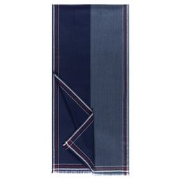 Roeckl Schals ' SIDE STRIPES ' Herren Gr&ouml;&szlig;e one size blau / kobaltblau / nachtblau / taubenblau / dunkelblau / bordeaux / weinrot / rubinrot