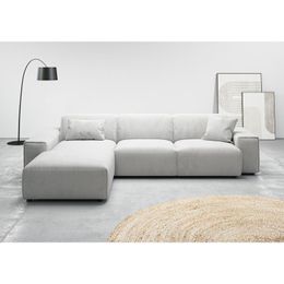 Home Affaire Ecksofa &raquo;Glimminge auch in Breitcord, Feincord, Boucl&eacute; + Easy care-Bezug&laquo; L-Form, Breite 294, Zierkissen silber 95% Polyester, 5% Nylon