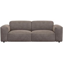 FLEXLUX 2,5-Sitzer &raquo;Lucera Sofa, super bequem durch hochwertigen Sitzaufbau mit Kaltschaum&laquo; modern & anschmiegsam, Designsofa braun 85% Polyester/15%