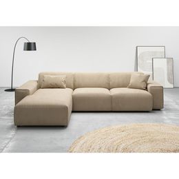 Home Affaire Ecksofa &raquo;Glimminge auch in Breitcord, Feincord, Boucl&eacute; + Easy care-Bezug&laquo; L-Form, Breite 294, Zierkissen beige 95% Polyester, 5% Nylon