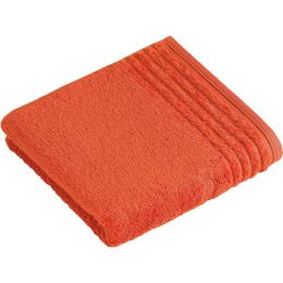 Vossen Handtuch &raquo;Vienna Style Supersoft&laquo; Supersoft Baumwolle rot Webfrottier, Baumwolle