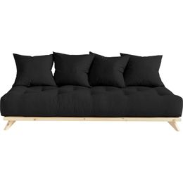 Karup Design Daybett &raquo;Senza, Sofa, mit Futonmatratze, minimalistisch, massives Kiefernholz&laquo; Handgefertigt, skandinavisches Design, vielseitig, schlichter Stil grau