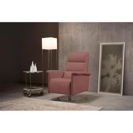 Egoitaliano Sessel &raquo;Kelly Designsessel, Clubsessel & Relaxsessel, bequem, zeitlos elegant&laquo; drehbar, manuelle Relaxfunktion mit Push-Back-Mechanismus braun
