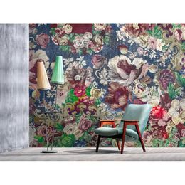 Livingwalls living walls Vliestapete &raquo;Florale Mustertapete Blumentapete Vintage Vlies&laquo; matt glatt Vlies