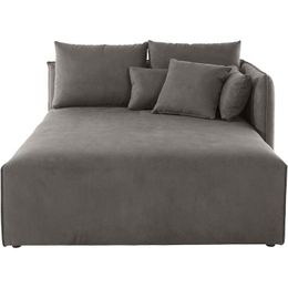 OTTO home Ottomane &raquo;N&ouml;re&laquo; Lounge-Modul - zum eigenen Zusammenstellen, Breite 138cm, Tiefe 168cm grau 100% Polyester