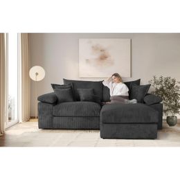 Home Affaire Ecksofa &raquo;Soft&Cosy XL L-Form, B: 246 cm - OTTO. Verl&auml;ssliche Qualit&auml;t.&laquo; Mega-Sofa, Cord oder Chenille-Struktur, mit Federkern & 4 