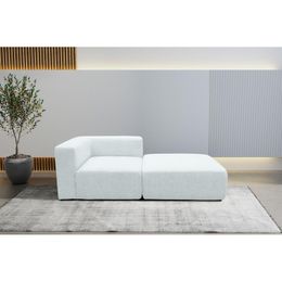 Home Affaire Sofa-Eckelement &raquo;Utvik bestehend aus Eckelement und Hocker&laquo; als Modul oder separat verwendbar blau 95% Polyester, 5% Nylon