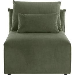 OTTO home Sessel &raquo;N&ouml;re&laquo; Modul - zum Zusammenstellen; in vielen Bezugsqualit&auml;ten und Farben gr&uuml;n Samtoptik (100% Polyester);Struktur (100% 