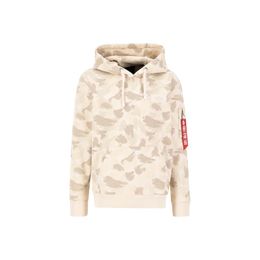 Alpha Industries Damen Hoodie &raquo;Backprint Hoodie Camo&laquo; beige M