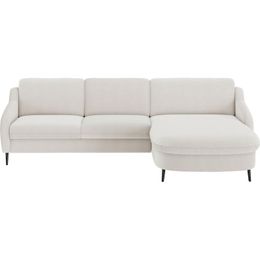 Sit & More sit&more Ecksofa &raquo;Soul L-Form&laquo; wahlweise mit Bettfunktion und Bettkasten oder Schubkasten wei&szlig; 100% Polyester