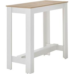 Stolkom Bartisch &raquo;Modesto K&uuml;chentisch, Bistrotisch, Stehtisch K&uuml;che, BxHxT 115x103x50 cm&laquo; Groz&uuml;gige Fl&auml;che, Stabiler Halt, Tischplatte melaminbeschichtet