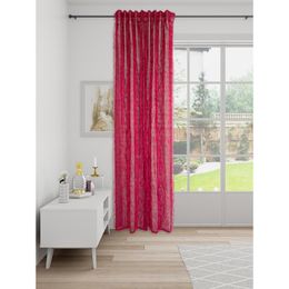 HOMING Vorhang &raquo;Loik&laquo; verdeckte Schlaufen 1 Stk. tlg. Fertigschal pink Polyester