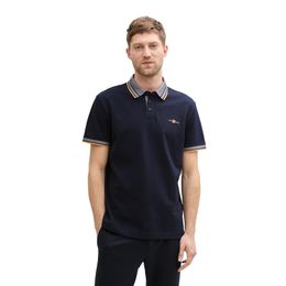 Tom Tailor Herren Tom Tailor Poloshirt mit Logo Stickerei blau S