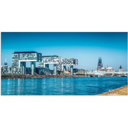 Artland Wandbild &raquo;K&ouml;ln Kranh&auml;user und Dom&laquo; Geb&auml;ude 1 Stk. tlg. als Alubild, Leinwandbild in verschied. Gr&ouml;&szlig;en blau
