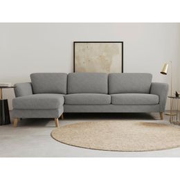 Home Affaire Ecksofa &raquo;MARSEILLE (279/152cm),L-Form, Rec. rechts/links, verschiedene Bez&uuml;ge&laquo; Massivholzbeine Eiche, Landhausstil, Wellenunterfederung 