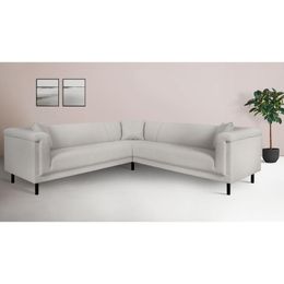 Home Affaire Ecksofa &raquo;AGNIA L-Form B/T/H: 244/244/71 cm&laquo; incl. Zierkissen, gleichschenklig, auch in Cord beige 100% Polyester