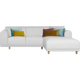 OTTO home Ecksofa &raquo;Maroon L-Form&laquo; in skandinavischem Design, mit losen Kissen beige Struktur (100% Polyester);Struktur grob ( 100% POLYPROPYLEN;