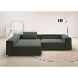 Home Affaire Ecksofa &raquo;Watertown, moderne XXL L-Form, 306 cm breit&laquo; Komfortabel mit tiefer Sitzfl&auml;che &ndash; ideal f&uuml;r gro&szlig;e Wohnr&auml;ume gr&uuml;n 95% Polyester, 5