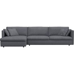 FLEXLUX Ecksofa &raquo;Lovane&laquo; Weich & anschmiegsam, gro&szlig;e Sitztiefe auf Kaltschaum, Dekokissen inkl. blau 62% Polyester/14% Cotton/7% Linen