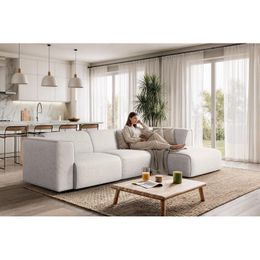 OTTO home Ecksofa &raquo;Merid L-Form, B: 295 cm - OTTO. Verl&auml;ssliche Qualit&auml;t.&laquo; jederzeit durch Module erweiterbar grau 100% Polyester