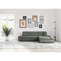 DOMO collection Ecksofa &raquo;Moric, L-Form, XXL-Sofa - Breite 300cm, viel Platz, auch in Cord&laquo; wahlweise mit Bettfunktion und Armteilverstellung, 