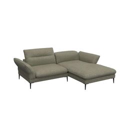 FLEXLUX Ecksofa &raquo;Salino, Funktionssofa mit Recamiere, Relaxsofa, Ecksofa&laquo; Sofa mit Arm- und Kopfteil-Verstellungen, Kaltschaum & Stahl-Wellen gr&uuml;n 62%