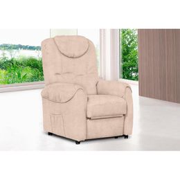 Sit & More sit&more TV-Sessel &raquo;Bastian&laquo; wahlweise manuell verstellbar oder mit Motor und Aufstehhilfe beige Kunstleder SOFTLUX ;Luxus-Microfaser ALTARA NUBUCK (