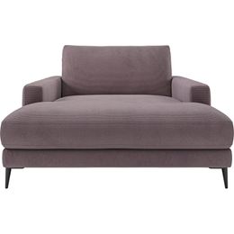 Home Affaire Chaiselongue &raquo;Downtown Loungem&ouml;bel zum Relaxen, B/T/H: 132/170/84 cm&laquo; auch in Boucl&eacute;, Cord und Easy care - leicht mir Wasser zu reinigen 